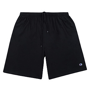 Champion Shorts for Men Big and Tall – Athletic Mens Jersey Shorts with Pockets Black