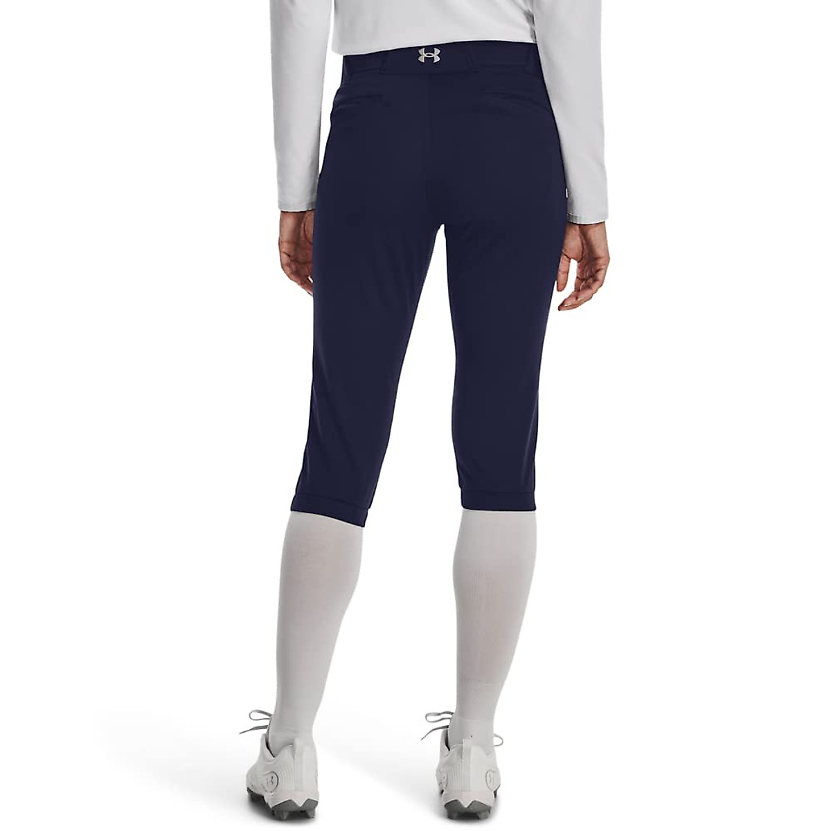 Under Armour Womens Utility Softball Pants 22, (410) Midnight Navy / / Baseball Gray, X-Large