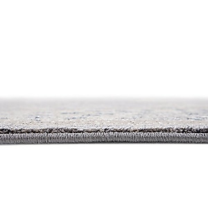 Unique Loom Salzburg Collection Area Rug - Gneis (6' 1" x 9' Rectangle, Gray/ Ivory)