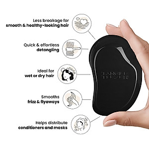 Tangle Teezer Original Detangler Brush, Dry & Wet Hairbrush for All Hair Types, Panther Black