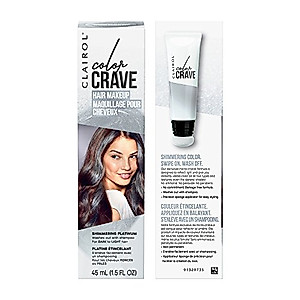 Clairol Color Crave Temporary Hair Color Makeup, Shimmering Platinum Hair Color, 1 Count