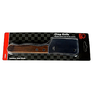The Cleaver Chopping Knife: Versatile Camp Kitchen Knife with a Sharp Stainless Steel Blade, Hardwood Handle - Ideal for Kitchen, Restaurant and Camping
