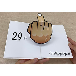 AVINITI Dark Humor Pop Up 30th Birthday Card with Surprising Message in 3D | Gag Bday Popup Card Gift for Friends, Family, Husband, Wife, Son, Daughter, Co-worker (30th Birthday)