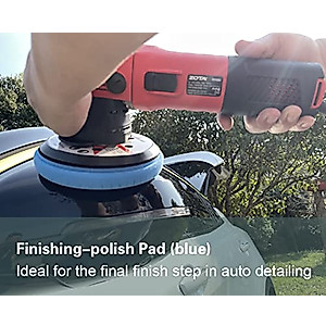 ZOTA Dual Action Polisher, 6 inch Car Polisher with 6 Variable Speed, 750W Ramdom Orbital Polisher Buffer for Car Detailing /DA Polisher.