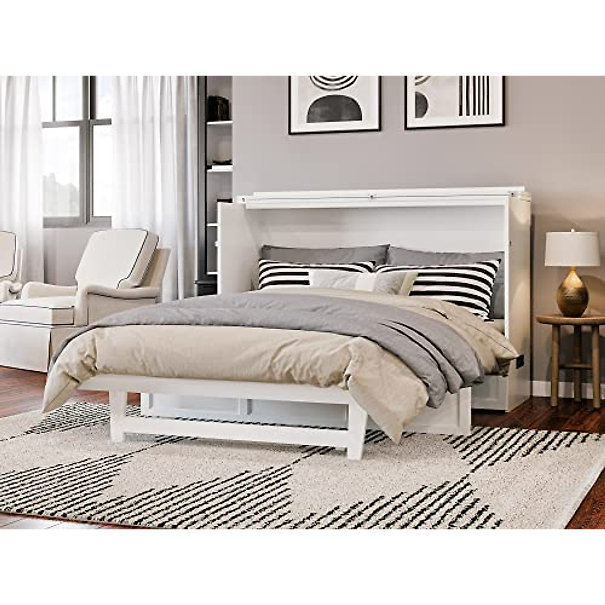 AFI, Northfield Murphy Bed Chest, Queen, White