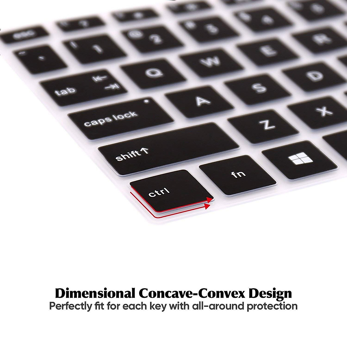 Keyboard Cover Compatible with 2019 2018 HP Pavilion 15 Series /2019 2018 HP Pavilion x360 15.6” Series/HP Envy x360 15.6” Series/HP Envy 17 Series/HP Laptop 15t 17t 17-ca0011nr 17-by0040nr -Black