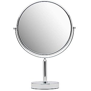 XXLarge Oversized 3X Weak Magnifying Mirror with Stand for Desk, Table, Retail Store Countertop, and Makeup Vanity - Double Sided 3X/1X Magnification - 17" Tall and 11" Wide