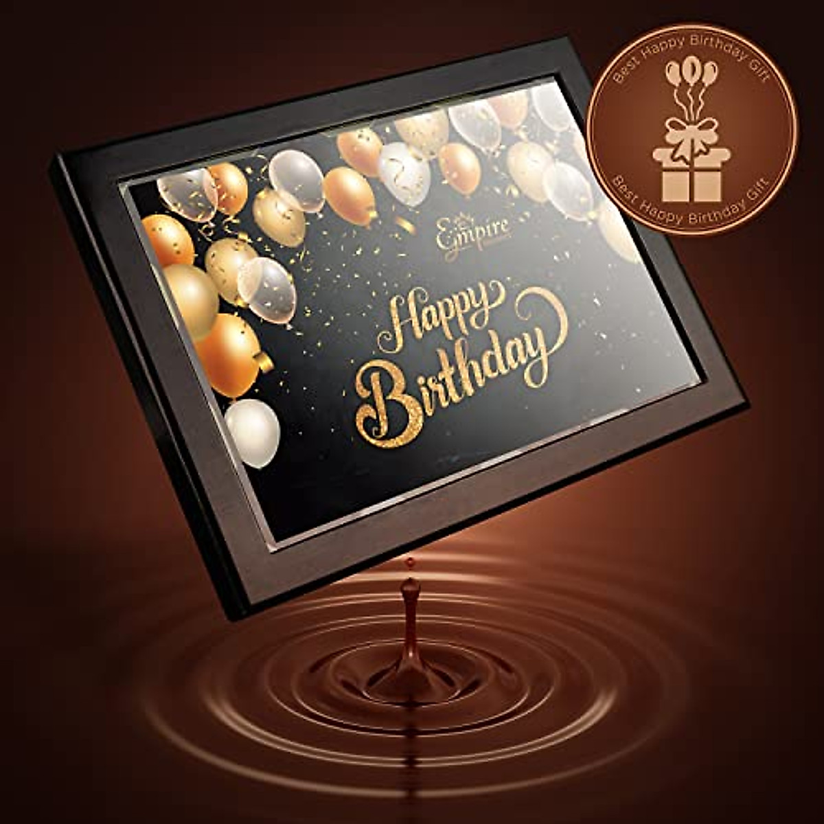 Chocolate Cookies Birthday Gift Basket for Men and Women - Gourmet Chocolate Happy Birthday treats for Food Gifts, Chocolate Gift Box by Empire Delights, 12 Count