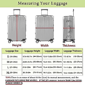 Luggage Cover Approved Cute Travel Suitcase Protector African American Elastic Washable Baggage Covers for 18-20 inch Girl Luggage(S)