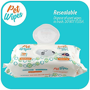 Txakur pet Wipes for Dogs and Cats Hypoallergenic Natural Products for Cleansing from Nose to Tail 400ct 8x7in Wipes in Packs of 100 Wipes Perfect for Grooming and Cleaning Made in The USA