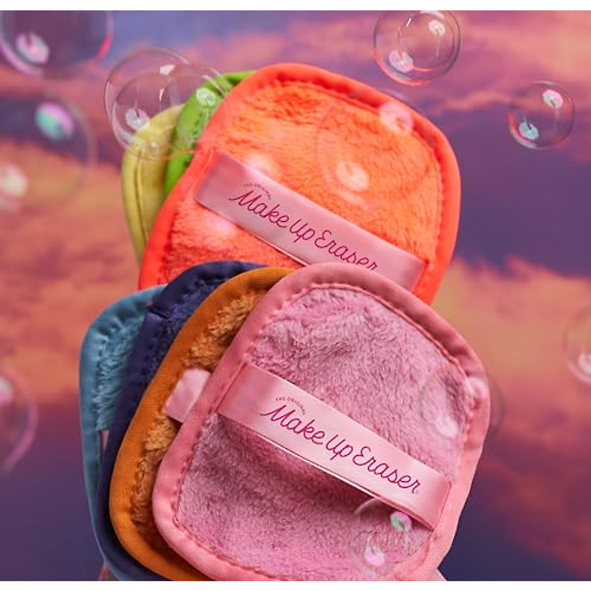 Makeup Eraser The Original, 7-Day Set, Erase All Makeup with Just Water, Including Waterproof Mascara, Eyeliner, Foundation, Lipstick, Sunscreen, and More Sunset Boulevard, 7ct.