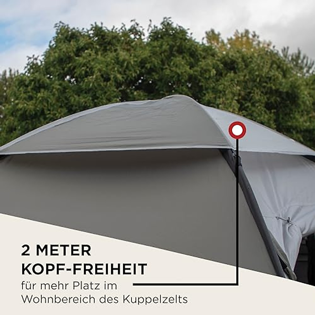 Coleman Waterfall 5 Deluxe family tent, 5 Man Tent with Separate Living and Sleeping Area, Easy to Pitch, 5 Person Tent, 100 Percent Waterproof HH 3000 mm, One Size