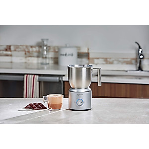 Capresso froth Select Automatic Milk Frother and Hot Chocolate Maker, Stainless Steel 209.05, Silver, 20 ounce