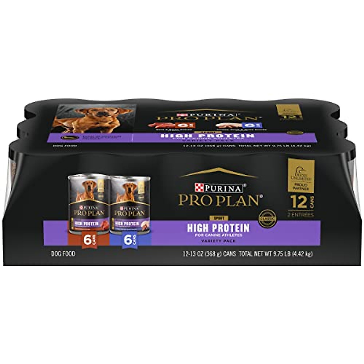 Purina Pro Plan Sport High Protein Wet Dog Food Variety Pack - (12) 13 oz. Cans