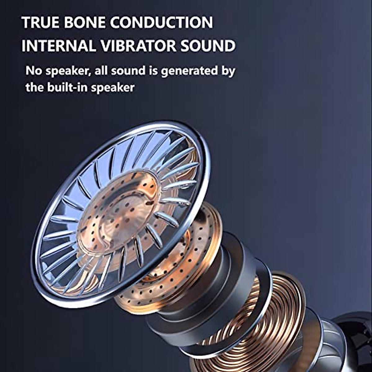 Wireless Bluetooth 5.3 Bone-Conduction Headphones Wireless Earbuds Bluetooth Headset Sport, 3D Stereo Sound,Long Standby Time Compatible with iOS & Android