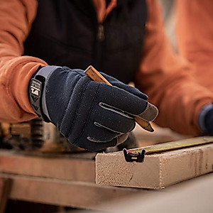 Wells Lamont Women's Insulated Water-Resistant Blue Touchscreen Winter Gloves, Medium (7809M)