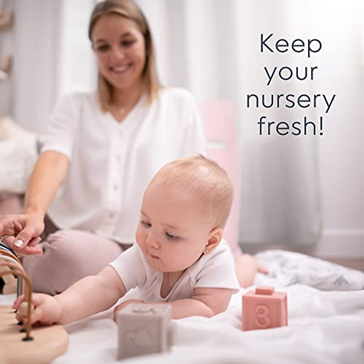 Diaper Genie Complete Pail with Built-In Odor Controlling Antimicrobial, Includes Pail and 1 Refill, Gray Pail, 2 Piece Set (Pack of 1)