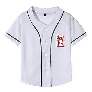 2nd Birthday Shirt Baby Boys Two Year Old Tops Baseball Birthday T-Shirt Clothes Outfit(White-2rd 2 Years)