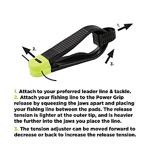 Scotty #1174-BUCKET Power Grip Plus Release (Bulk) (Not Rigged), Black, 40 Per Bucket