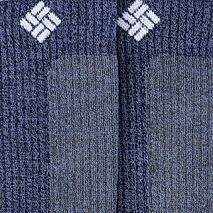 Columbia Hiking Ultra Lightweight Crop Crew Socks 1-Pack Navy MD (US Men's 6-9, Women's 8-11.5)