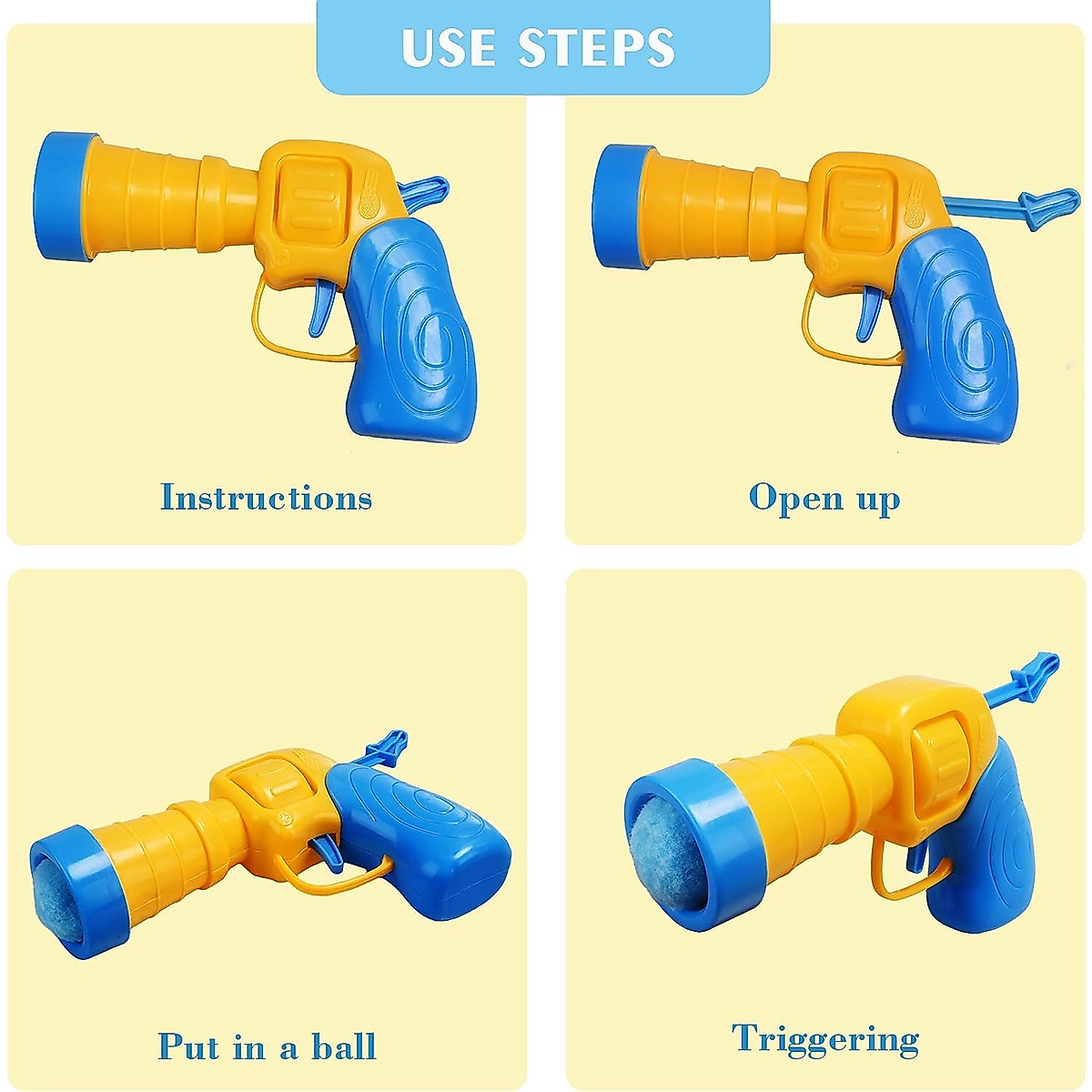 Mewlmart Cat Toys Interactive for Indoor Cats Kitty Toys Cat Toys for Indoor Cats Self Play Cat Ball Toy Pom Pom Balls Plush Ball Launcher for Cats Puff Balls Cat Enrichment Toys 30 Balls