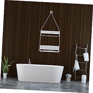 RORPOIR 1pc Bathroom Storage Hanging Basket Soap Basket Shower Hanging Shelf Baskets for Shelves Cosmetic Containers Sundries Basket Decorative Basket Travel Storage Basket Cosmetics Pp