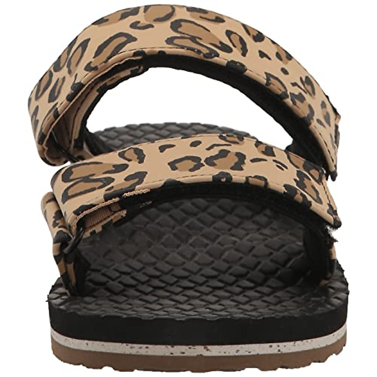 Volcom Women's ECO Recliner Slide Sandal, Leopard, 9