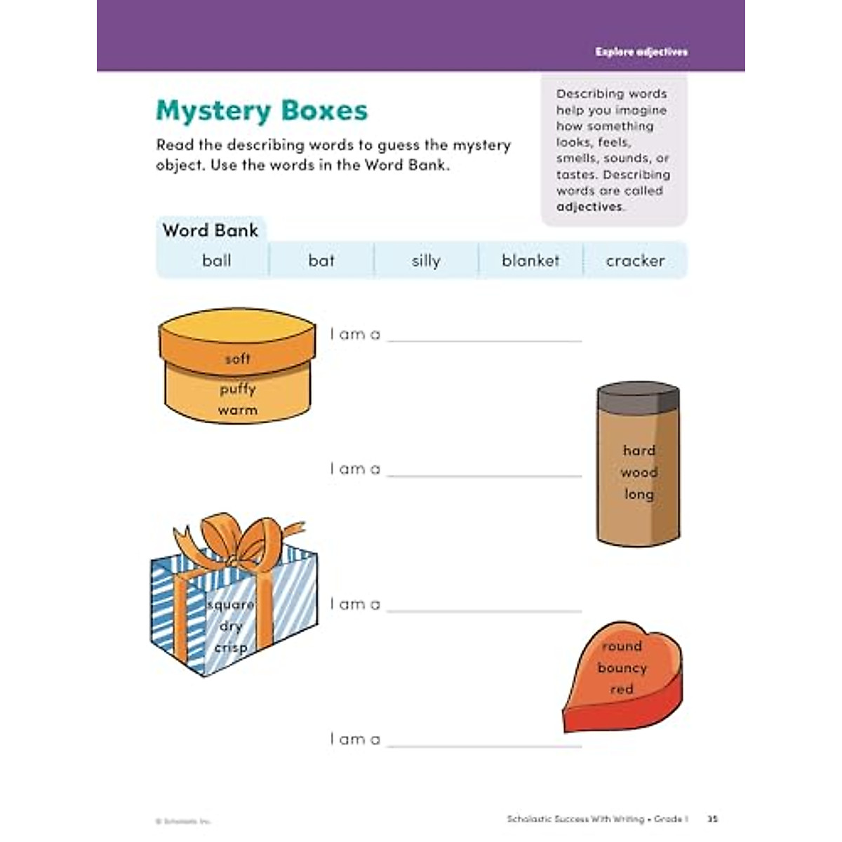 Scholastic Success with Writing Grade 1 Workbook