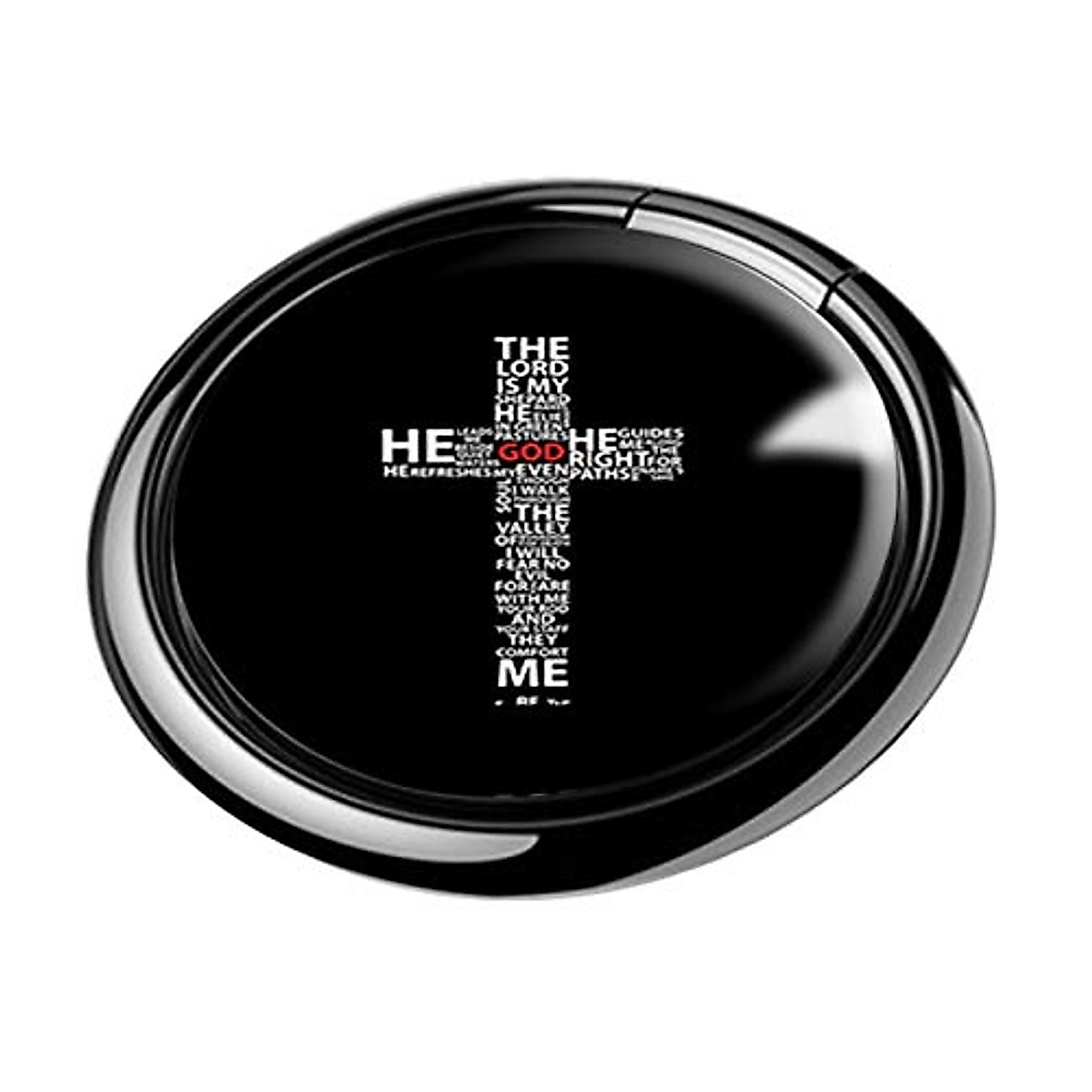 XUTAI Christ Christian CrossImage Image Glass Dome Custom Phone Finger Holder Bracket 360°Rotation Accessories Ring Stand for Cell Phones