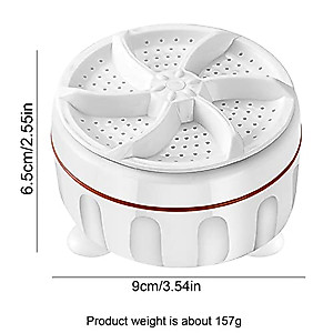 FAMURE Mini Washing Machine 3 in 1 Portable Ultrasonic Turbine Washer, Personal Washing Machine for Baby Clothes/Socks/Underwear/Bra, Mini Washing Machine for Home Travel Business Camping Rv Trip