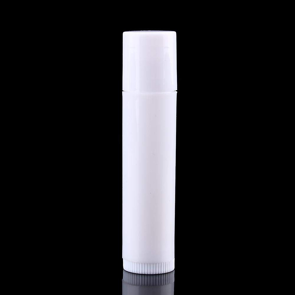 100PCS 5ml Clear Sturdy Black White Empty Round Plastic Lip Balm Tubes Containers for DIY Refillable Lip Gloss Tube Lipstick Containers