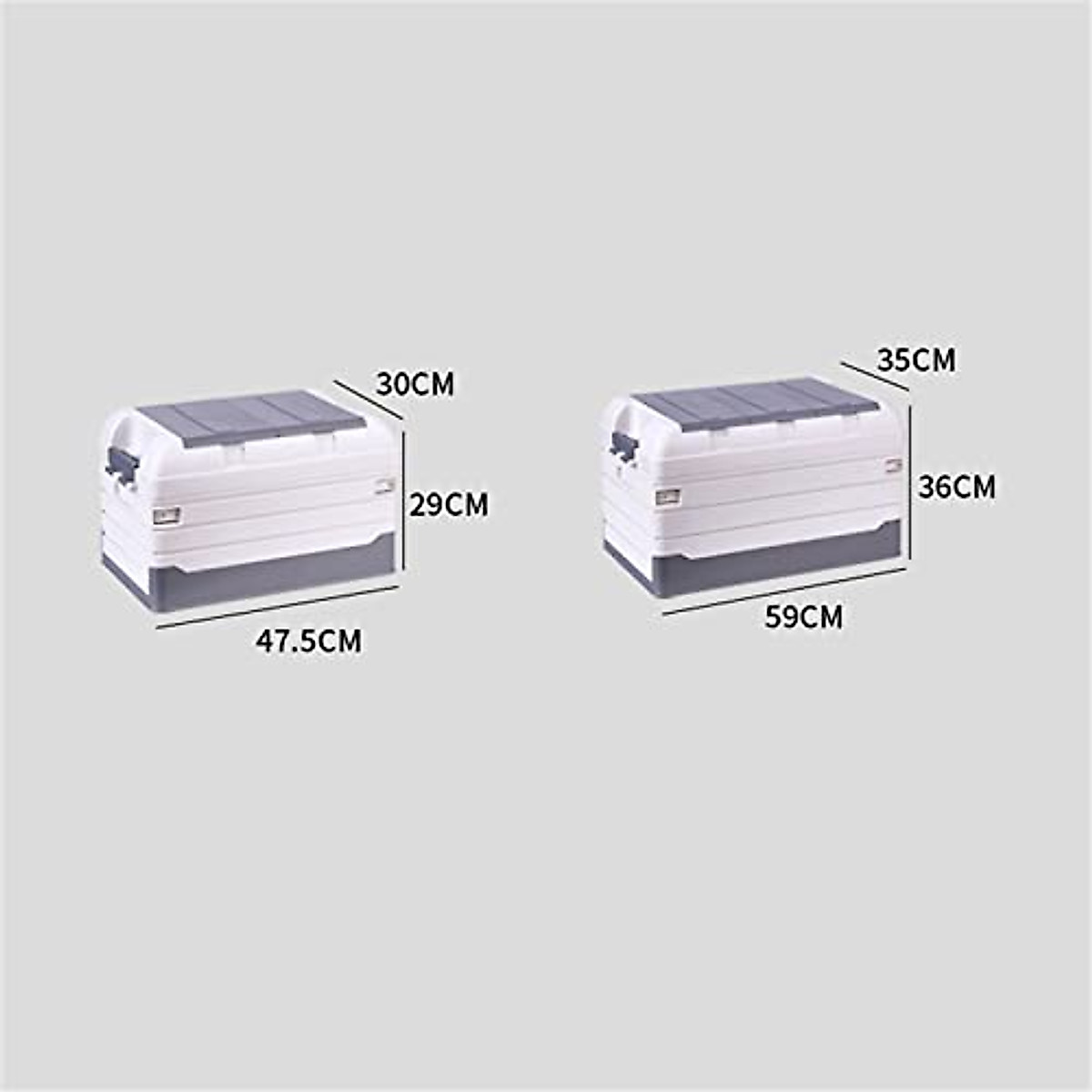 Camping Storage Crates Collapsible Storage Box Plastic Foldable Crate Portable Space Saving Heavy Duty Bin for Fishing Plastic Folding Boxes for Home Garden Car Boot Camping