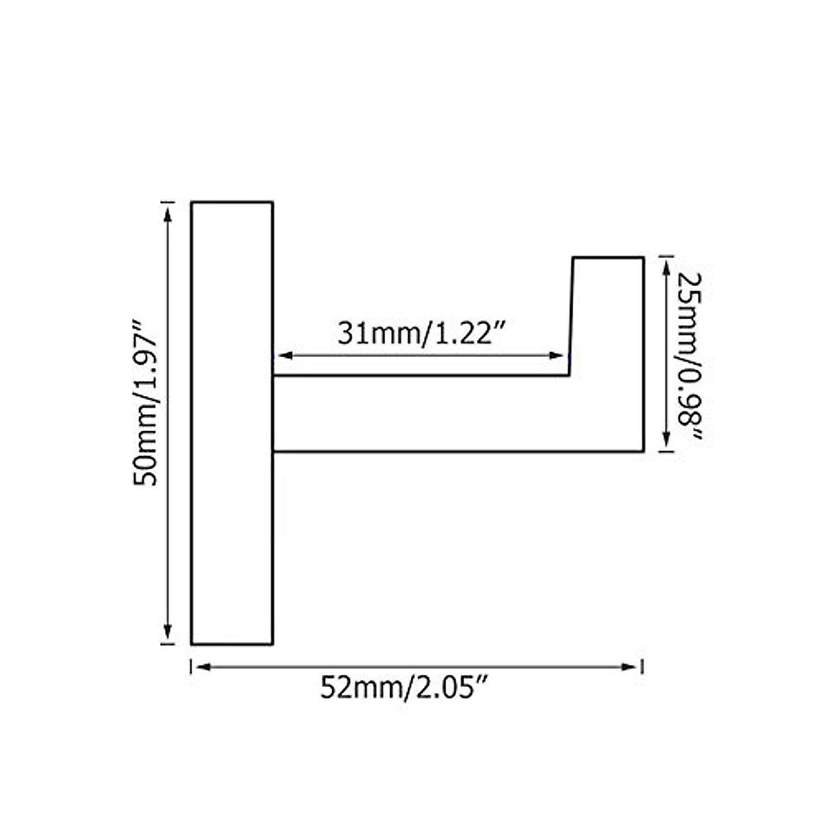 Kenivix Matte Black Towel Hook Bathroom Coat/Robe Clothes Hooks Kitchen Wall Hanging Hooks Wall Mount SUS 304 Stainless Steel 2 Pack