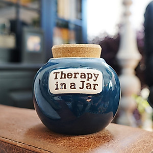 Cottage Creek Therapy in a Jar Piggy Bank, Feelings Jar, Office Candy Jar, Therapy Gifts