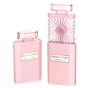 seOSTO Mini Portable Fan Rechargeable,Battery Powered Fan,Handheld Fan With 3 Speeds Electric Fan For Girls Woman Office School Working Home