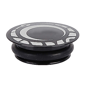 Bike Crank Cover, Crankset Dust Cover, 1pcs Aluminum Alloy Black Mountain Bike Hollow Crank Antidust Cover for Road Bikes, Mountain Bikes, Bicycle Accessory