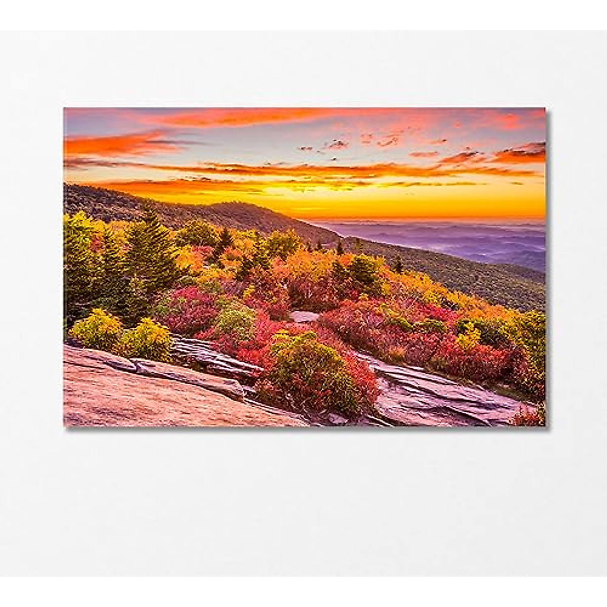 Grandpa Mountain in Autumn USA Canvas Print 1 Panel / 36x24 inches
