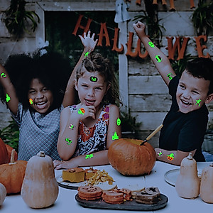 ArtCreativity Individual Halloween Glow in the Dark Temporary Tattoos, Set of 144-2 Inch, Temporary Tats for Kids in 12 Spooky Designs, Halloween Party Favors for Kids, Trick or Treat gift