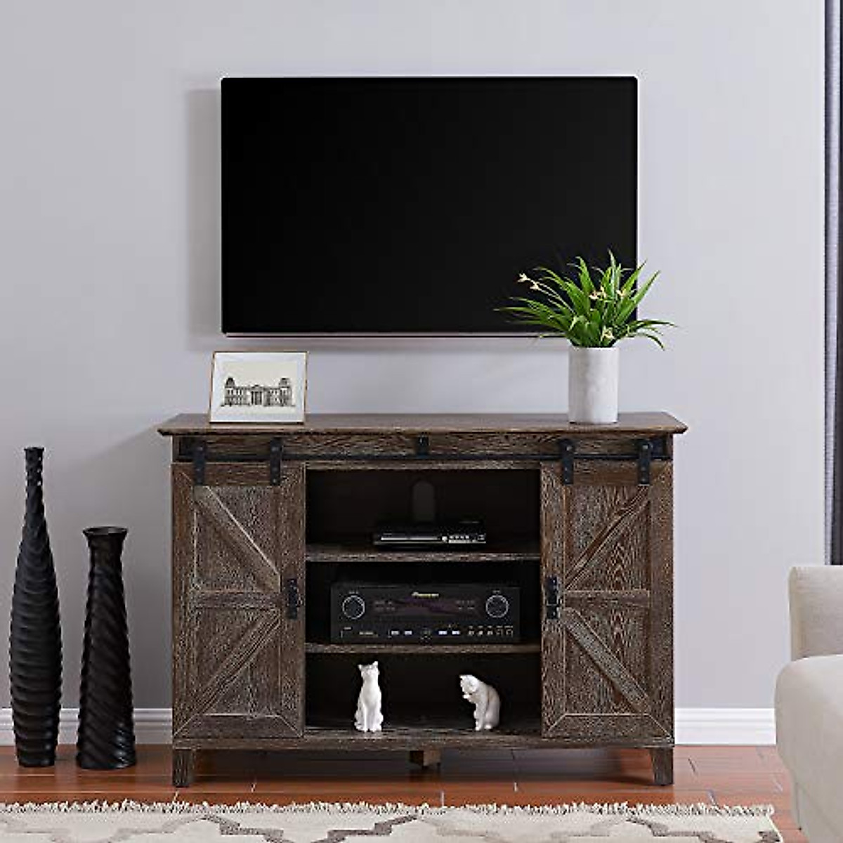 Southern Enterprises Holmes TV Stand, Brown