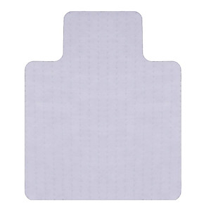 Resilia Office Desk Chair Mat with Lip - for Low Pile Carpet (with Grippers) Clear, 36 Inches x 48 Inches, Made in The USA