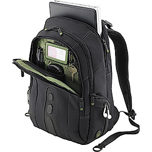 Targus EcoSpruce business Travel Laptop Backpack,15.6 inch EcoFriendly 27L waterprof work+school+computer laptop bag, Recycled fabric, MP3 Commuters rucksack, Briefcase Bag Women/ Men (TBB013EU) Black