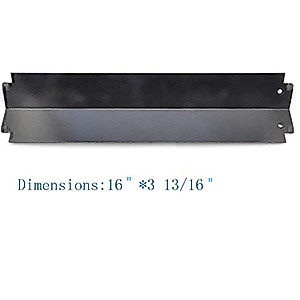 SafBbcue 16 X 3 13/16 In Porcelain Steel Heat Plate, Heat Shield, Heat Tent, Grill Burners Cover Replacement for Charbroil, Kenmore and other Gas Grills Parts, 4-Pack