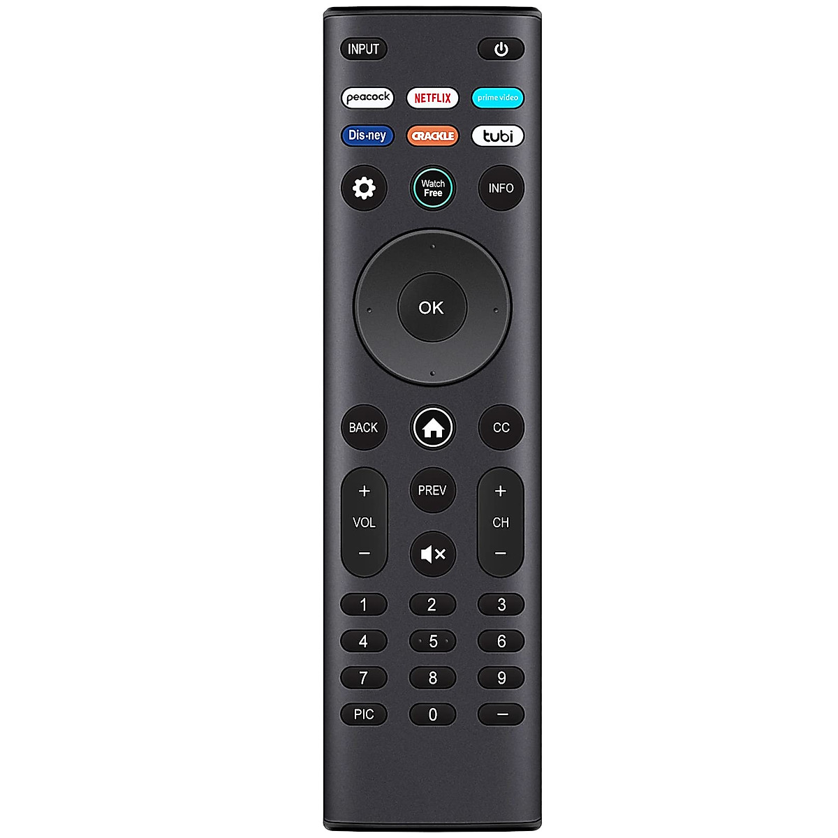 XRT140 Replace Remote Commander fit for Vizio V-Series P-Series M-Series Quantum OLED Smart TV D32FM-K01 P65Q9-J01 P75Q9-J01 D40FM-K09 V605-H3 V655-H19 V705-H3 M55Q8-H1 M586X-H1 V655-H9 V405-H19