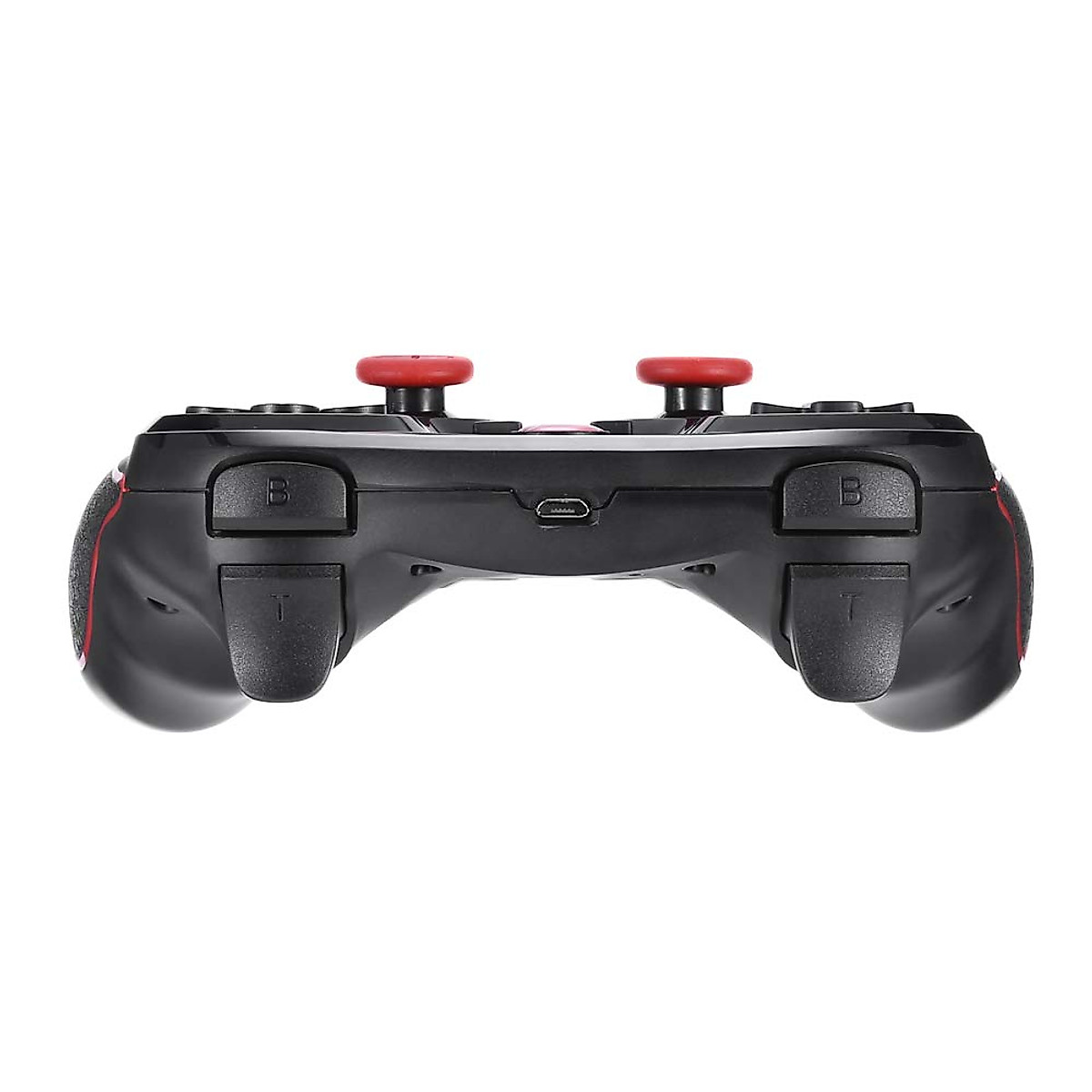 Calvas ACCEWIT X3 updated t3 Gamepad Joystick Wireless Bluetooth 3.0 Android Gamepad Gaming Remote Control for phone PC Tablet TV Box - (Color: Black red)