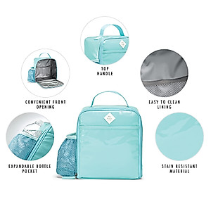 Fit+Fresh DIY Sticker Insulated Lunch Box, Lunch Box - Lunch Bag, Lunch Box for Girls, Lunch Box for Boys, Lunchboxes