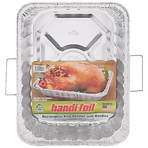 Handi Foil, Pan King Roaster Rectangular with Handles 17-1/8 X 12, 1 Count