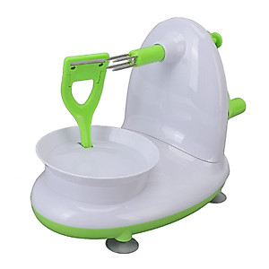Peeler, Easy Hand Crank Multi Function Fast Peeling ABS Pear Peeler for Fruits, Apples, Potatoes (Ordinary Type)
