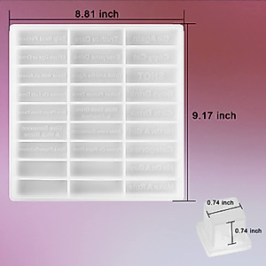 Nearockle Silicone Resin Molds, Tumbling Stacking Board Games Silicone Mold with a dice Mold， DIY Making Craft Tumbling Tower Blocks Building Toy for House Party Kids Families Boy Girls Unique Gift