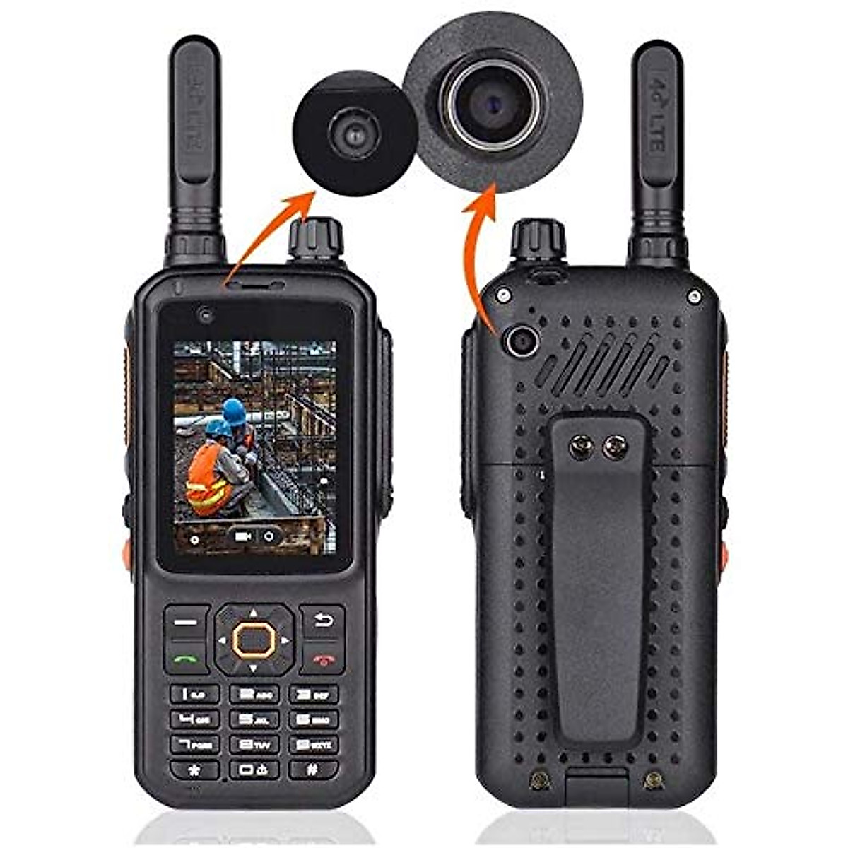 Inrico T320 4G Internet Mobile Radio WiFi Bluetooth Radio Unlocked GSM Compatible with Zello Real PTT Android 7.0 Network Radio