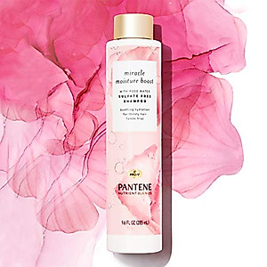 Pantene Nutrient Blends Miracle Moisture Boost Rose Water Shampoo & Conditioner Dual Pack for Dry Hair, Sulfate Free